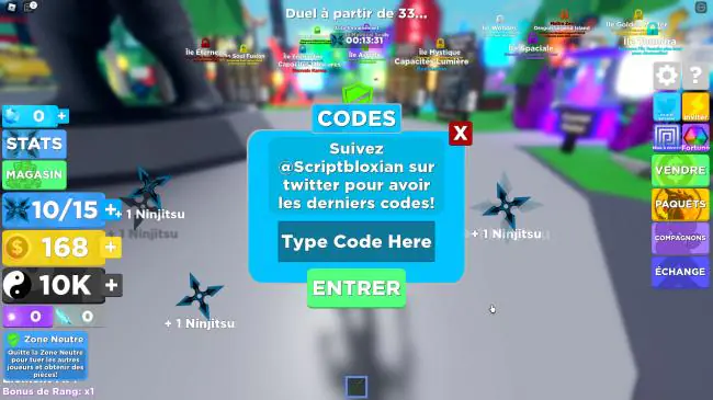 Codes Ninja Legends (Juin 2026) - Roblox - GAMEWAVE