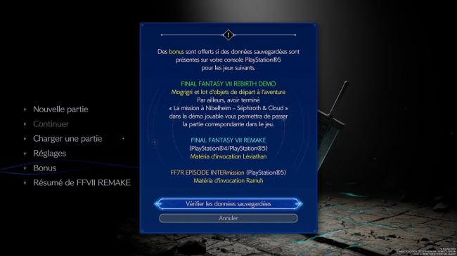 Final Fantasy 7 Rebirth: Remake save bonuses, how to recover them ...