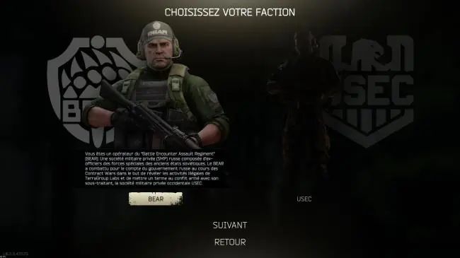 BEAR ou USEC Escape from Tarkov : quelle faction choisir pour débuter ...