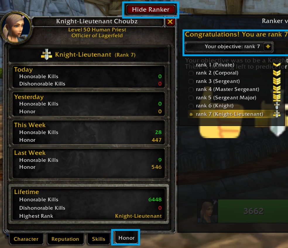 WoW Classic Classic : Les rangs PvP et leurs récompenses, les détails ...