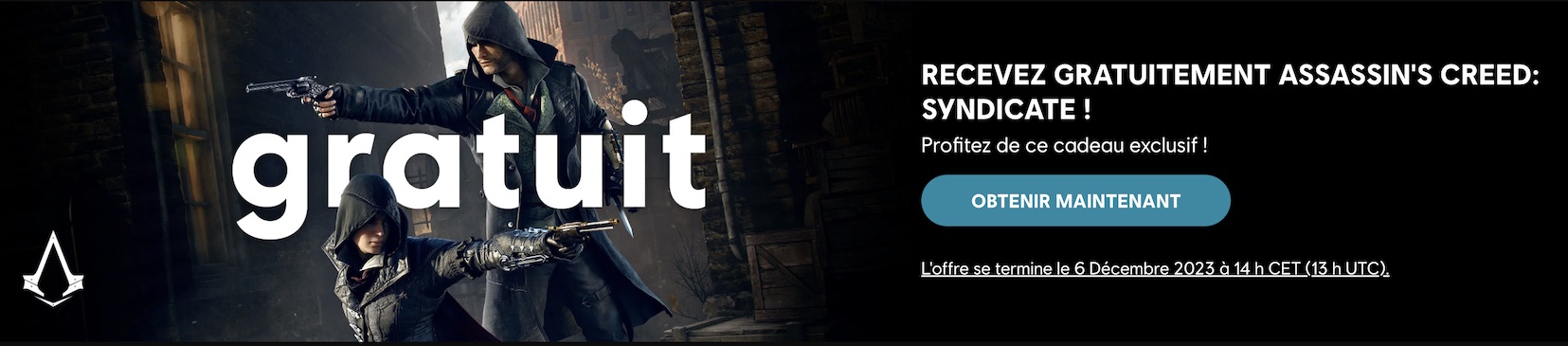 Assassin's Creed: Syndicate est offert durant quelques jours - GAMEWAVE