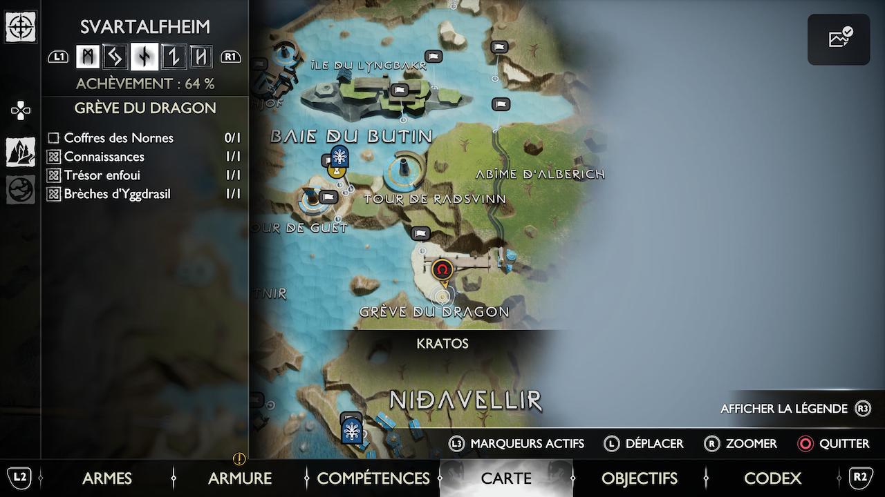God of War Ragnarök : Carte au trésor « Bête échouée », solution - GAMEWAVE