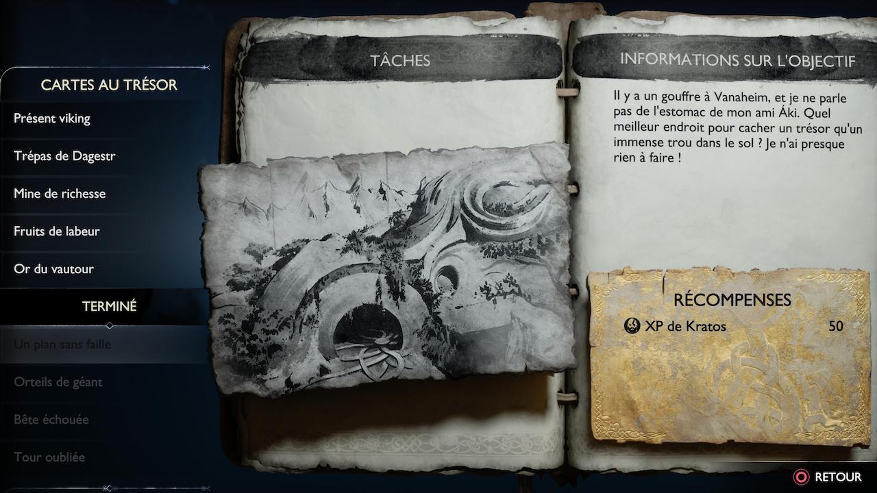 God of War Ragnarök : Carte au trésor « Un plan sans faille », solution ...