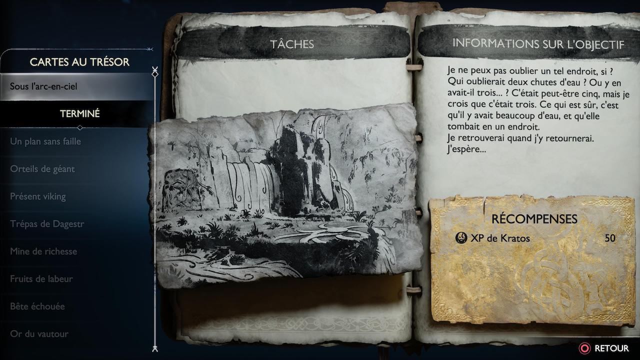 God of War Ragnarök : Carte au trésor « Sous l'arc-en-ciel », solution ...