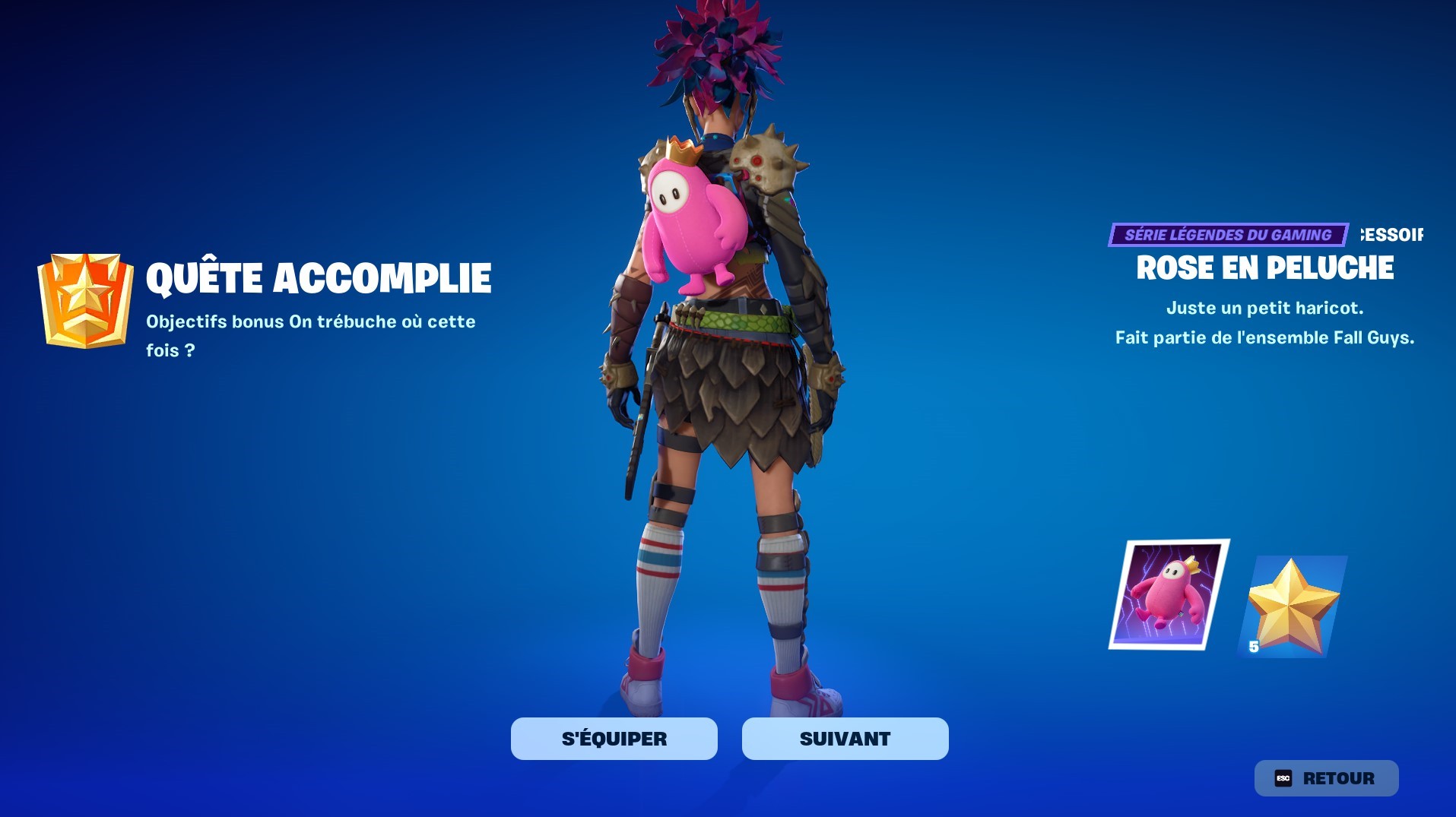 Fortnite : Un skin Fall Guys gratuit (Rose en peluche), comment le ...