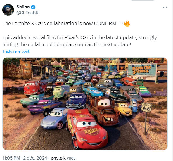 Fortnite : L'univers d'un film Pixar arrive bientôt - Actualités - GAMEWAVE