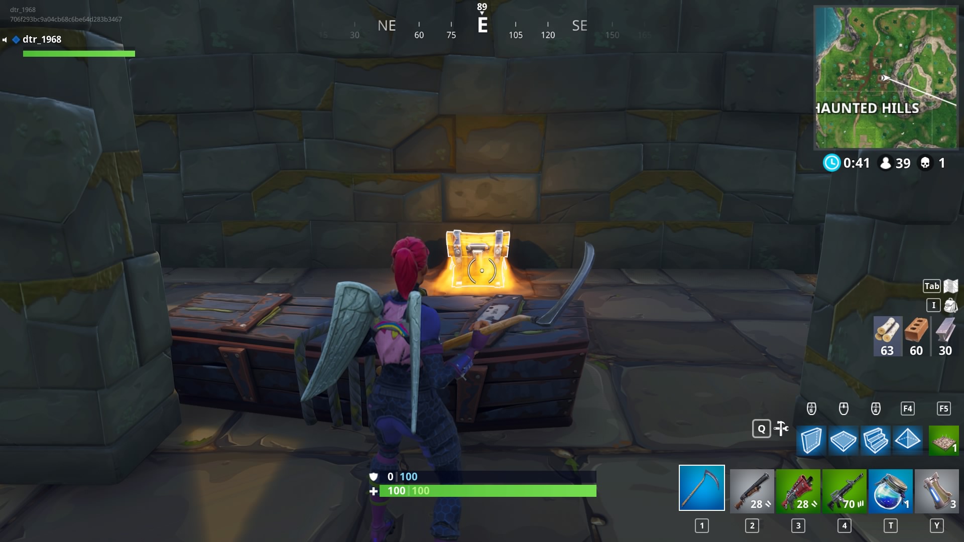 Fortnite : Défi semaine 1, Saison 4 : Fouiller des coffres à Haunted ...