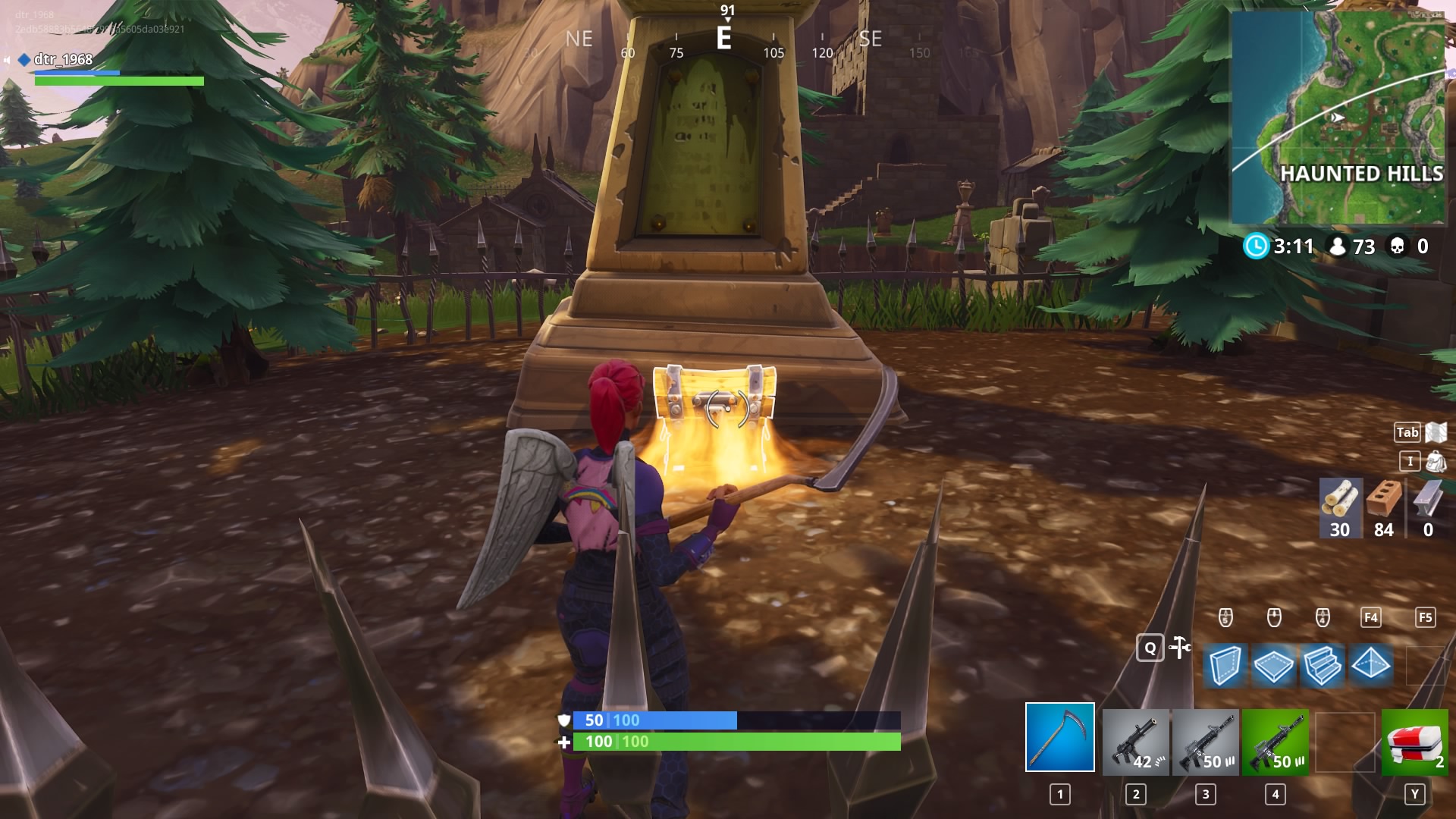 Fortnite : Défi semaine 1, Saison 4 : Fouiller des coffres à Haunted ...