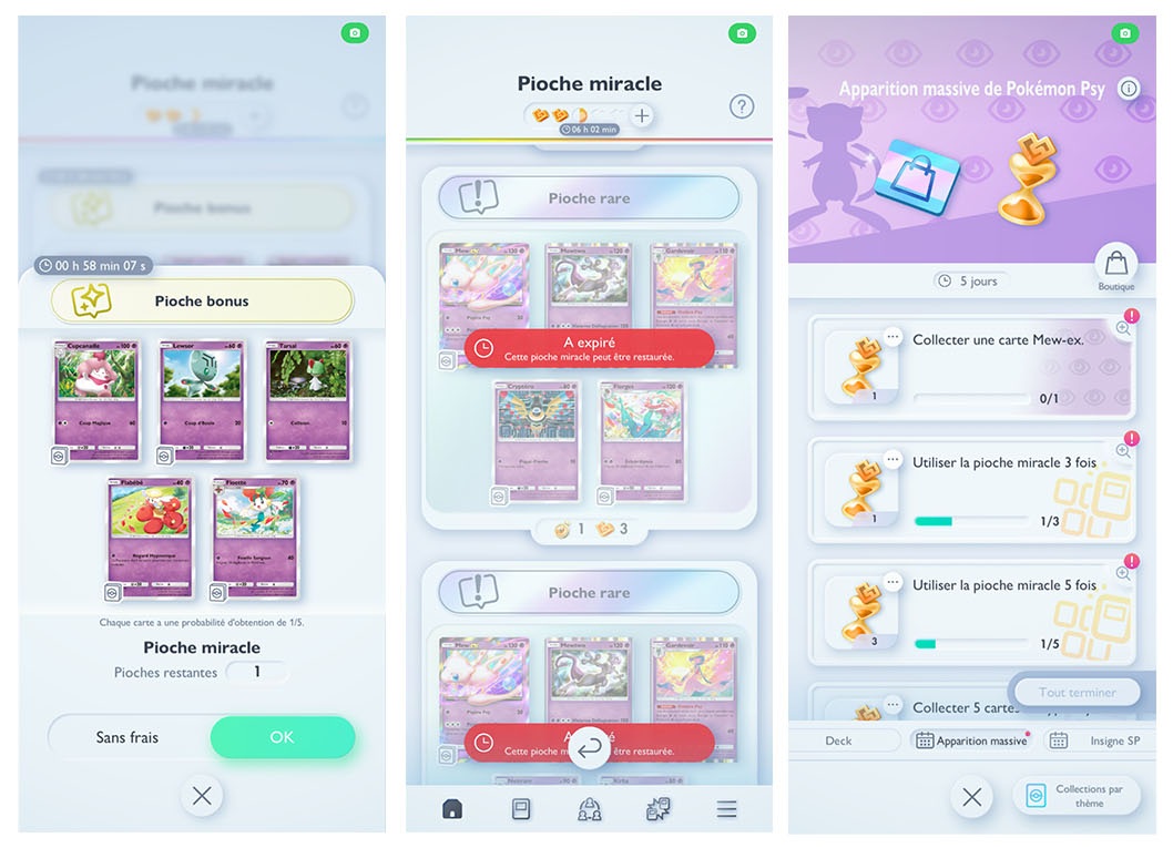 Pokémon Pocket vous propose de partir à la chasse aux Pokémon Psy ...